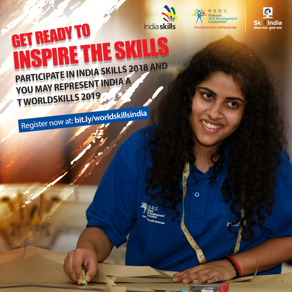 NSDC invites youth to participate in India Skills Competition 2018
