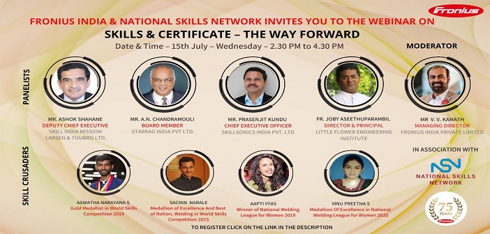 Webinar on "Skills and Certificate – The Way Forward"